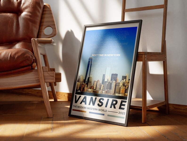 Vansire 'next Time in New York' Poster: Modern Western World Print - Etsy
