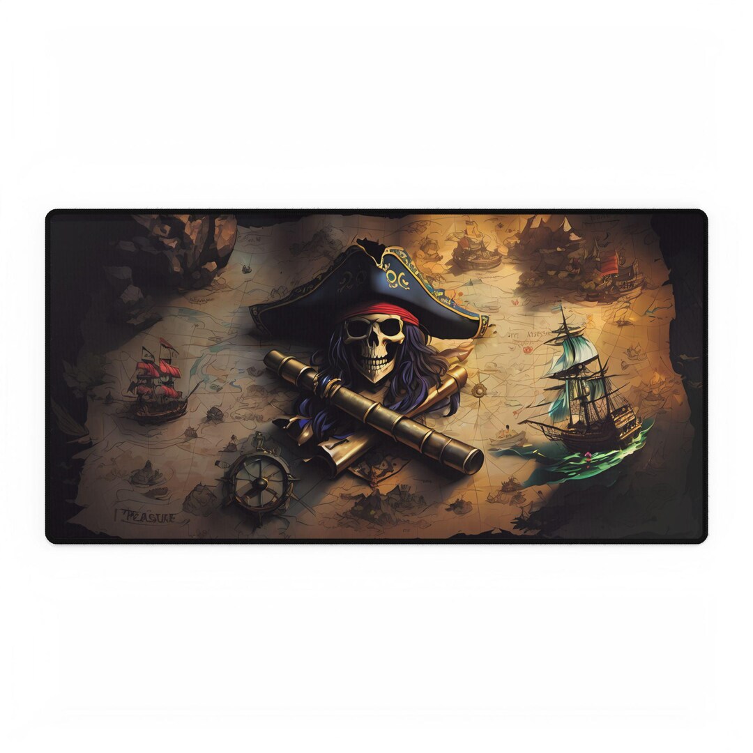 Pirates Map Treasures. Desk Mouse Pad. Gift for Kids. - Etsy
