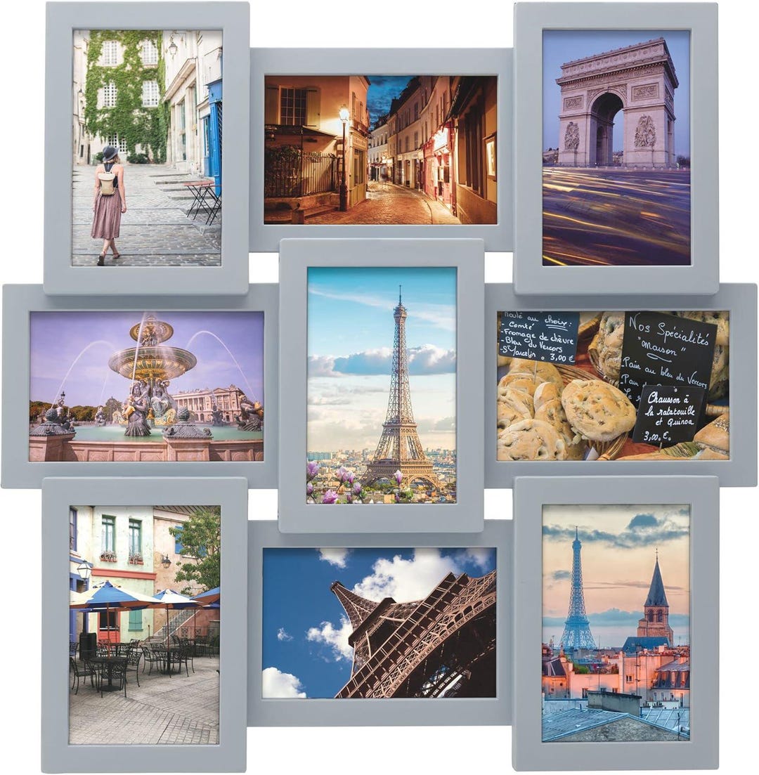 Personalized 9-photo Collage Frame Custom Design to Showcase Your ...