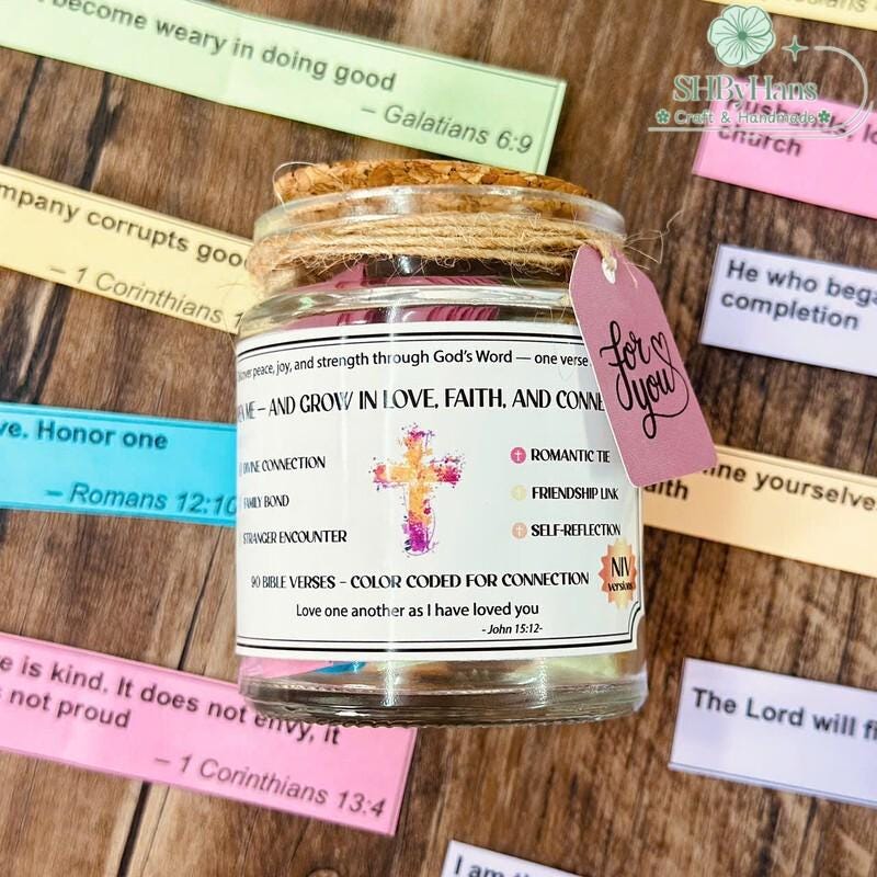 Create Your Own Bible Verse Jar – KJV and NIV Scriptures for Growth ...