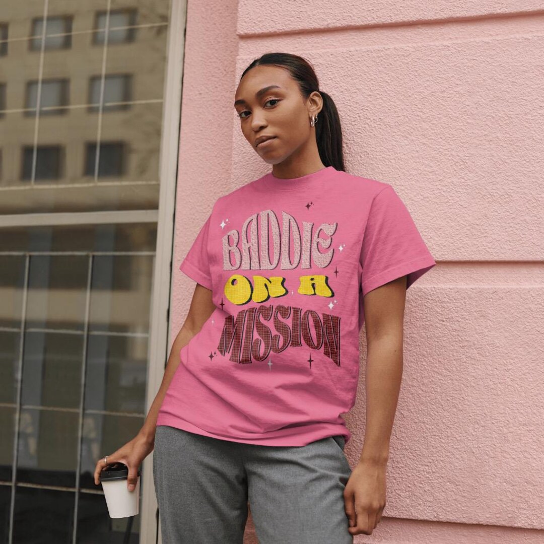 Cotton Tee| Baddie on A Mission Tee | Graphic Tee| Tumblr Fashion ...