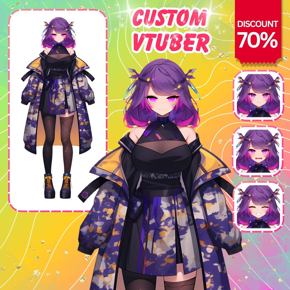 Custom Vtuber, Vtuber Live2d Model, Vtuber Rigging, Vtuber Model ...