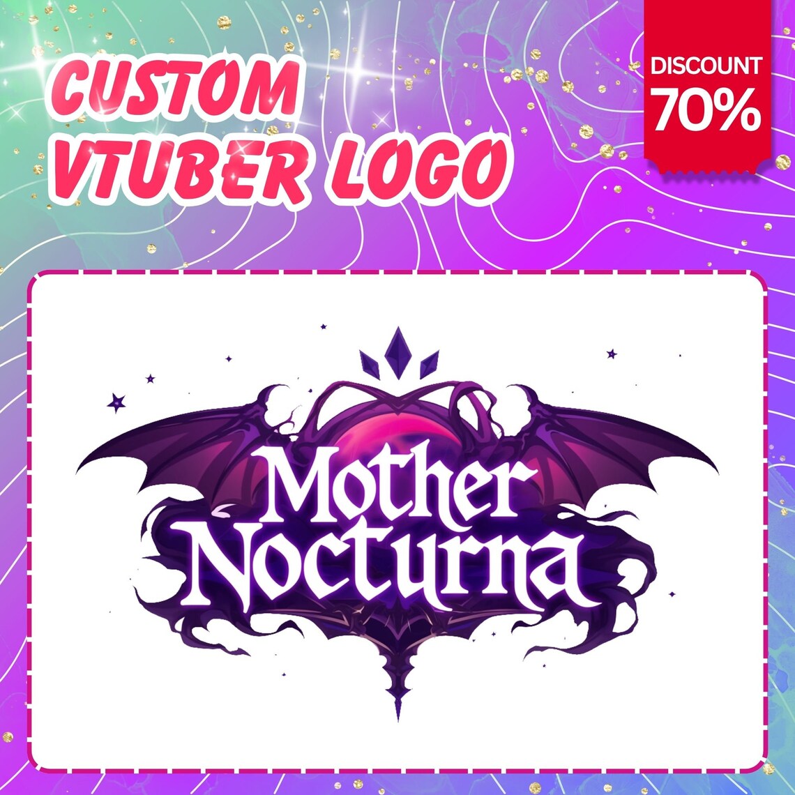Custom Vtuber Logo Kawaii, Youtube That Perfectly Represents Your ...