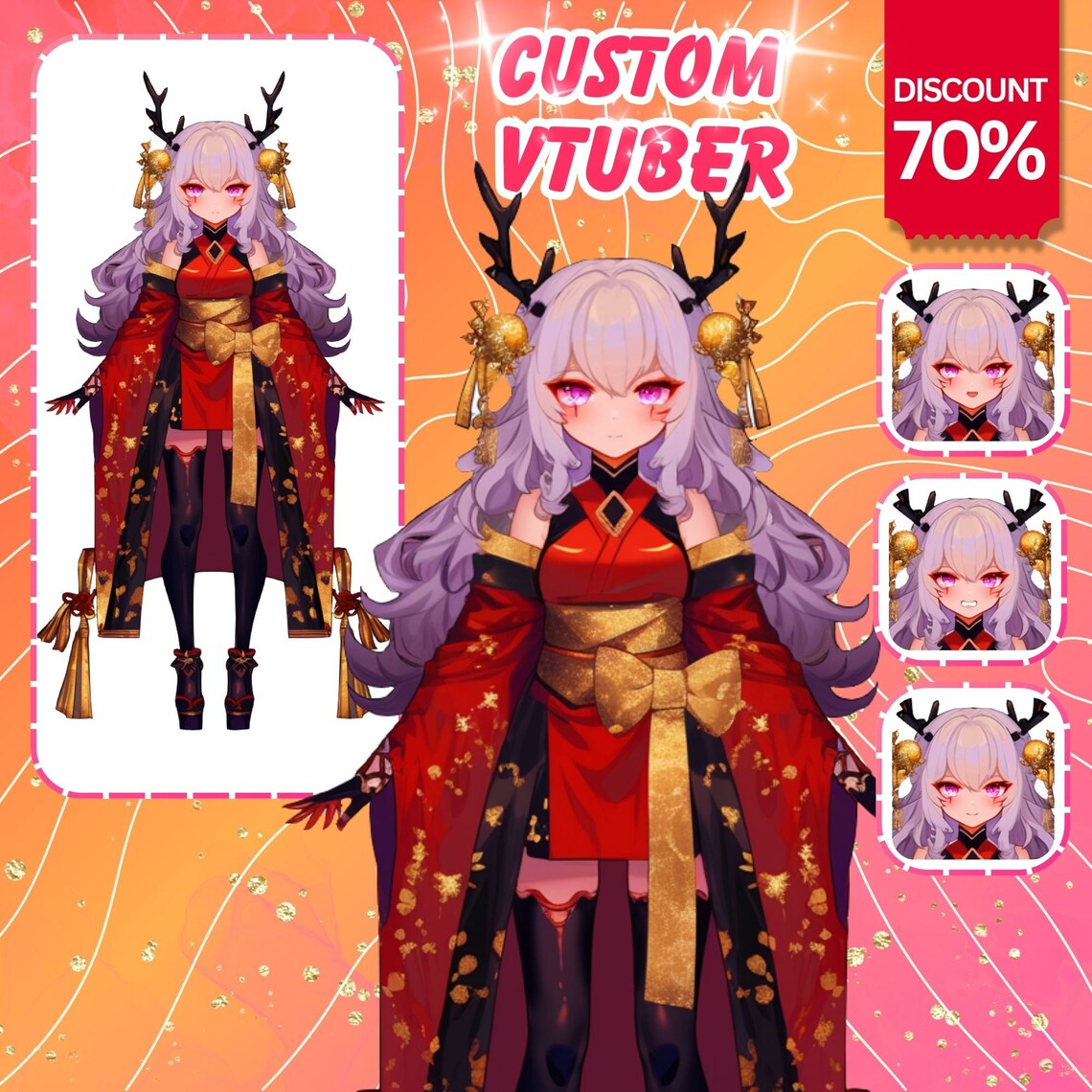 Custom Vtuber, Vtuber Live2d Model, Vtuber Rigging, Vtuber Model ...