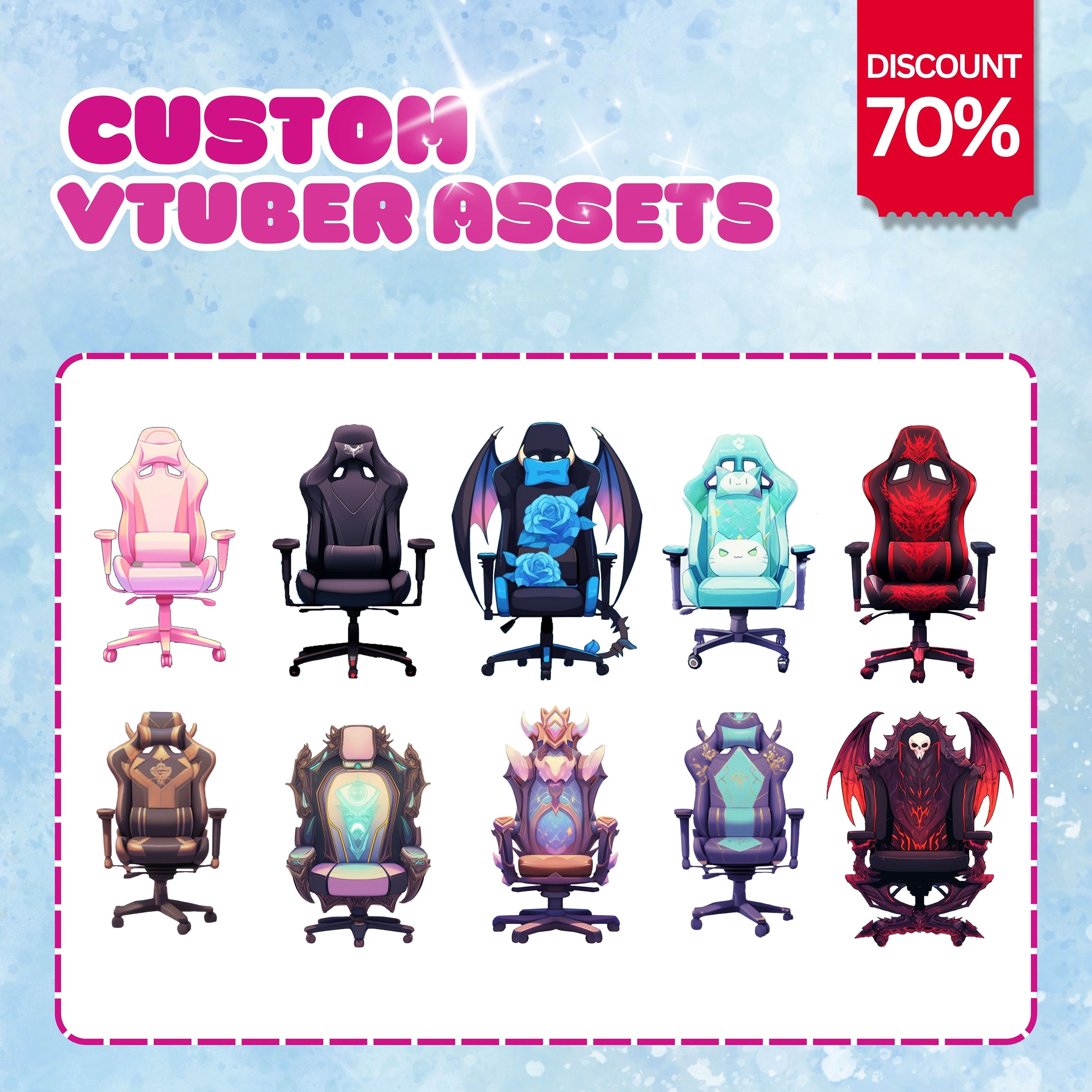 Custom Vtuber Assets, Hand Vtuber Assets, Animated Vtuber Asset, Wing ...