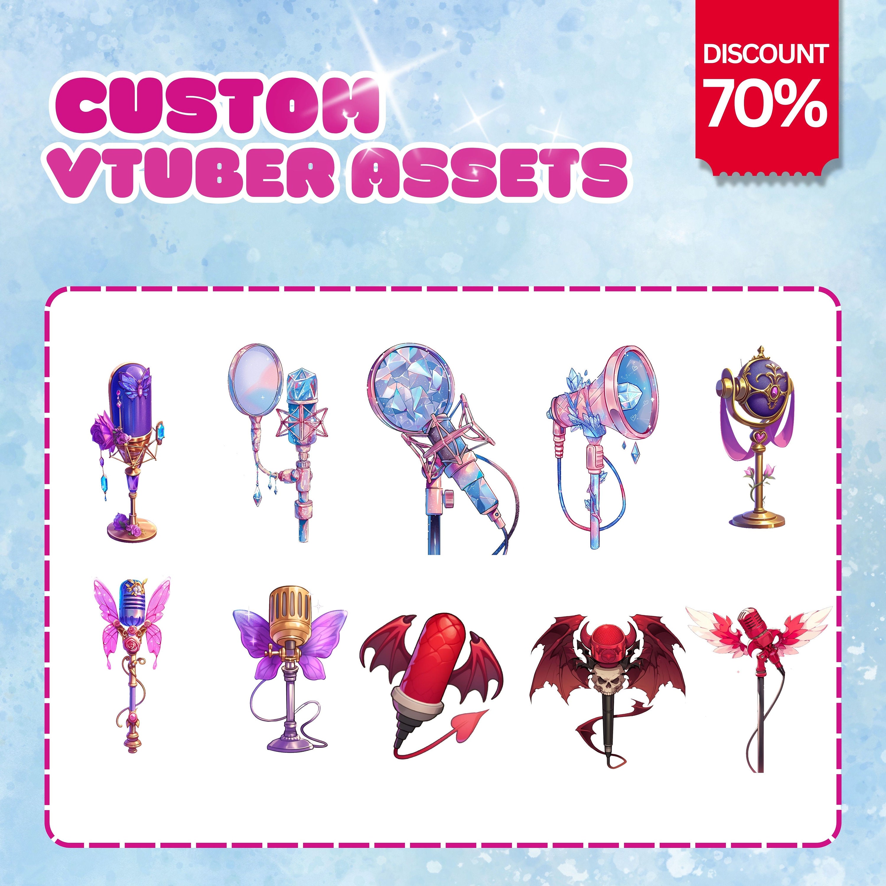 Custom Vtuber Assets, Hand Vtuber Assets, Animated Vtuber Asset, Wing Vtuber Assets, Pets Vtuber ...