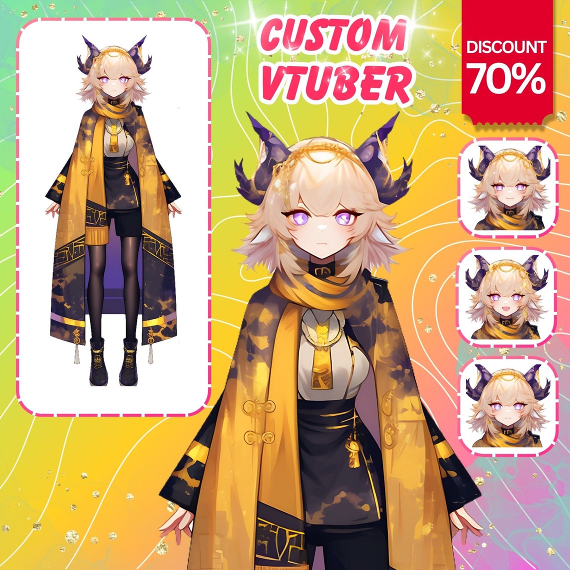 Custom Vtuber, Vtuber Live2d Model, Vtuber Rigging, Vtuber Model, Vtuber Design, Live2d ...