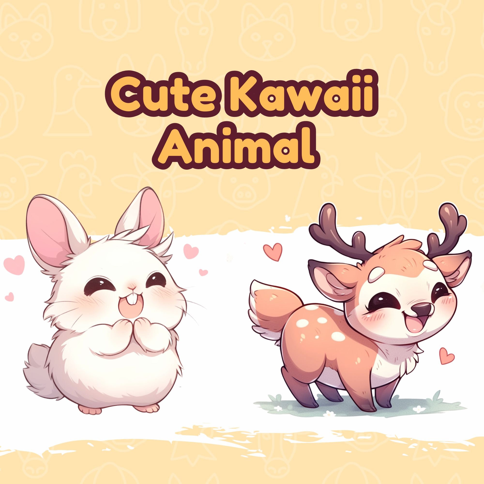 Custom Chibi Animals Kawaii Animals animal Portraits custom Cute ...