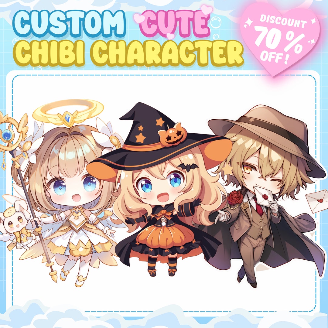 Custom Chibi Anime | Chibi Character| Chibi Pfp | Cute Chibi Commission ...