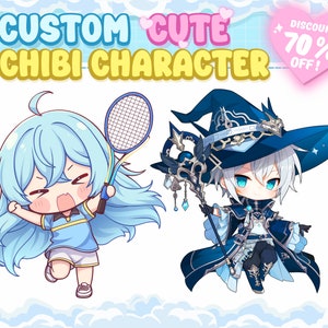 Custom Chibi Anime | Chibi Character| Chibi Pfp | Cute Chibi Commission ...