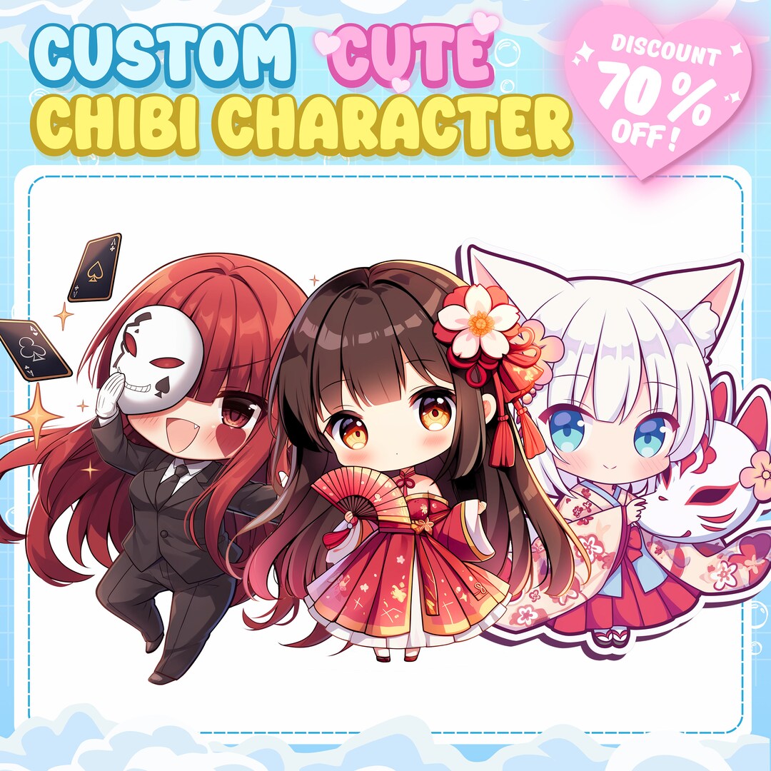 Custom Chibi Anime | Chibi Character| Chibi Pfp | Cute Chibi Commission ...