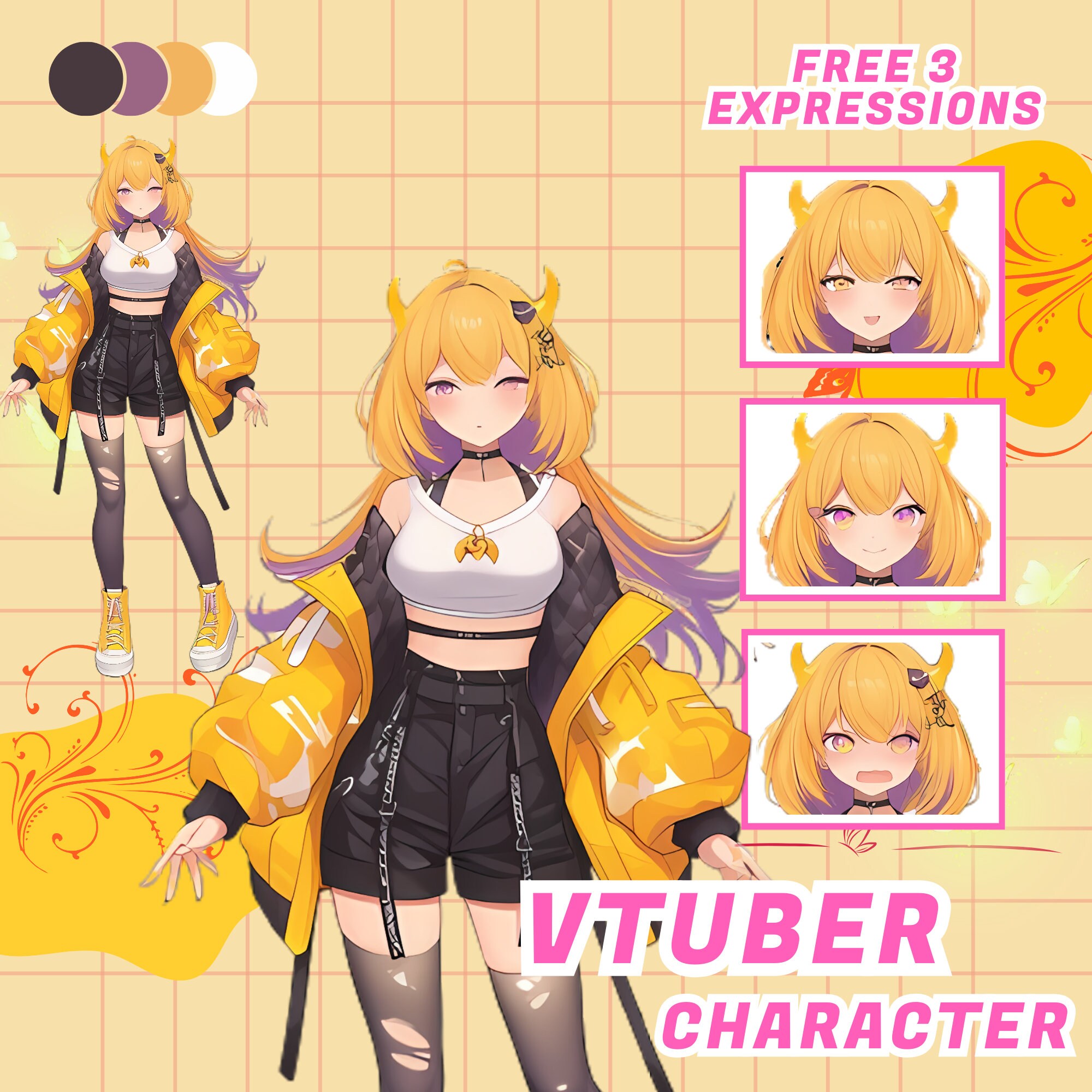 CUSTOM LIVE2D VTUBER MODEL Vtuber Design, Vtuber Model, Vtuber ... CUSTOM LIVE2D VTUBER MODEL Vtuber Design, Vtuber Model, Vtuber ...