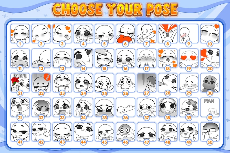 Custom Twitch Emotes | Animated Emotes | Vtuber Emotes | YCH | Animal ...