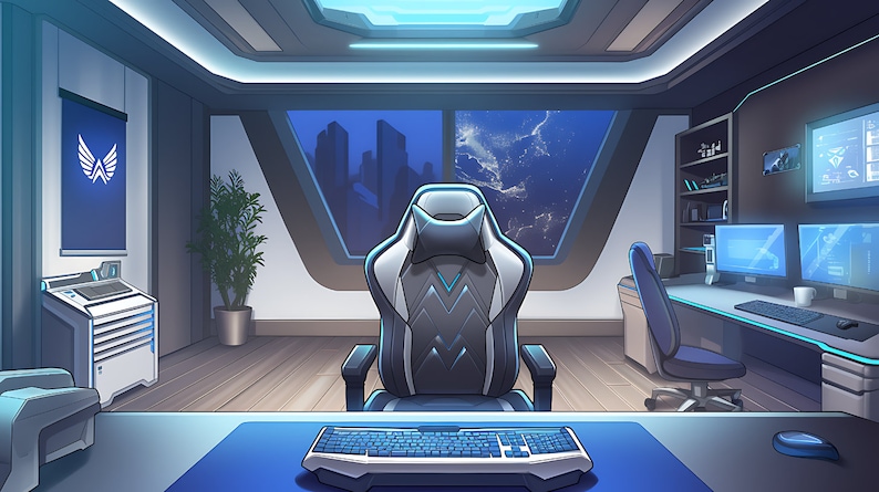 Custom Vtuber Background | Twitch Overlay, Aesthetic Room Background ...