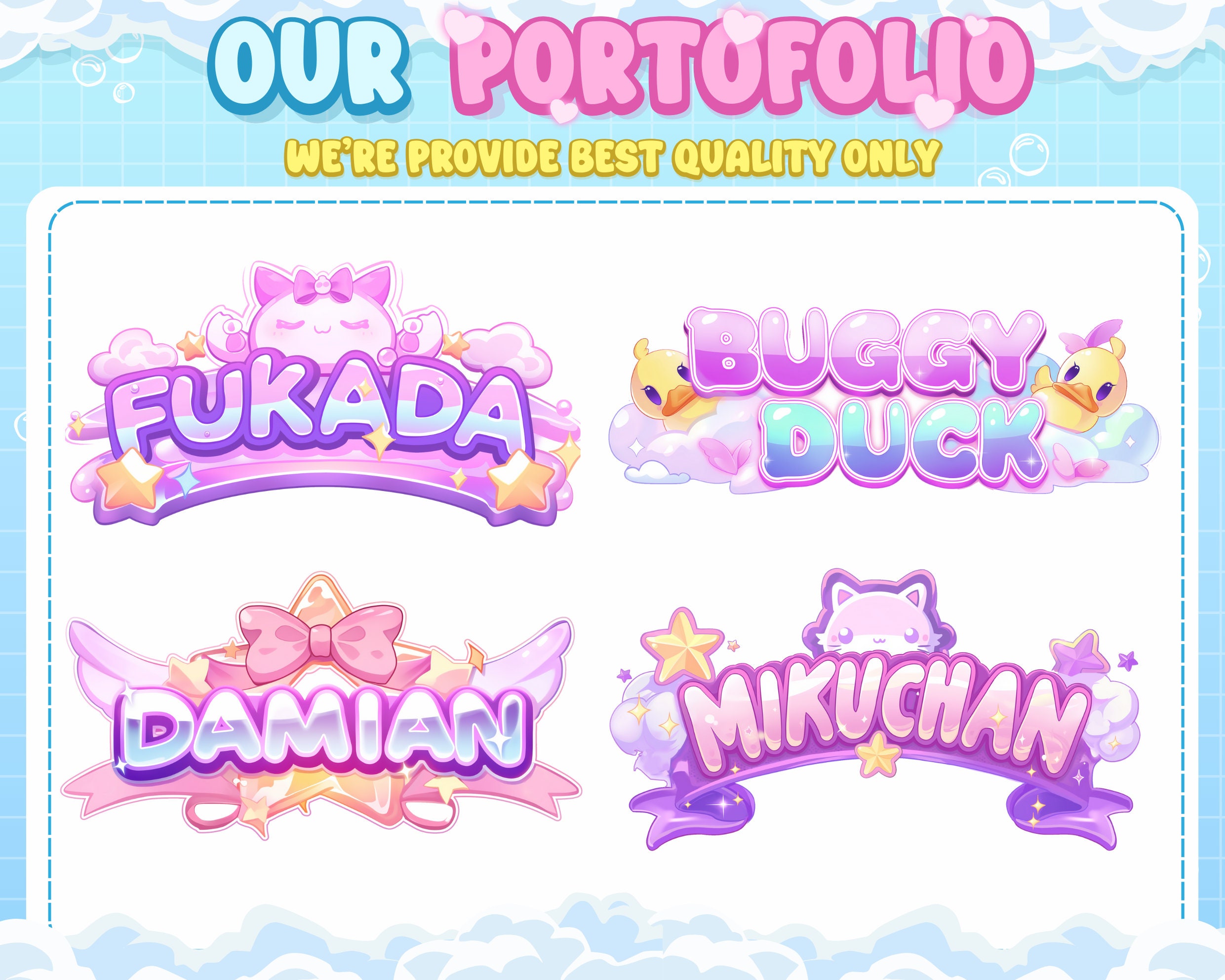 Custom Vtuber Logo Kawaii, Youtube That Perfectly Represents Your ...