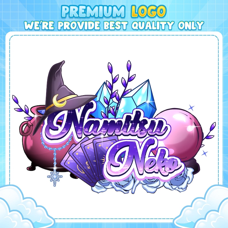 Custom Vtuber Logo Kawaii, Youtube That Perfectly Represents Your ...