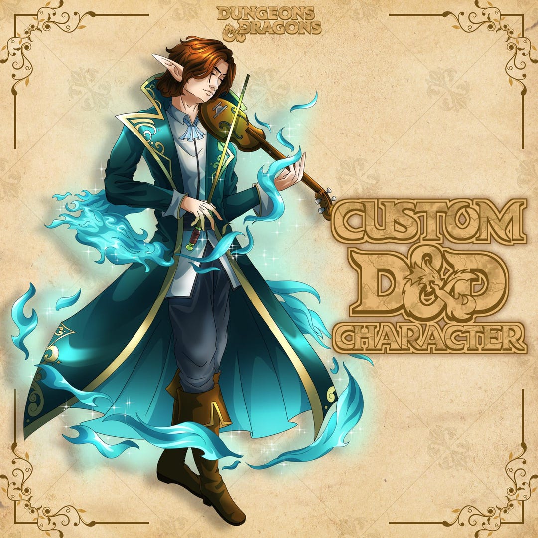 Custom DND Character, DND, Dnd Character Commission,dungeons and ...