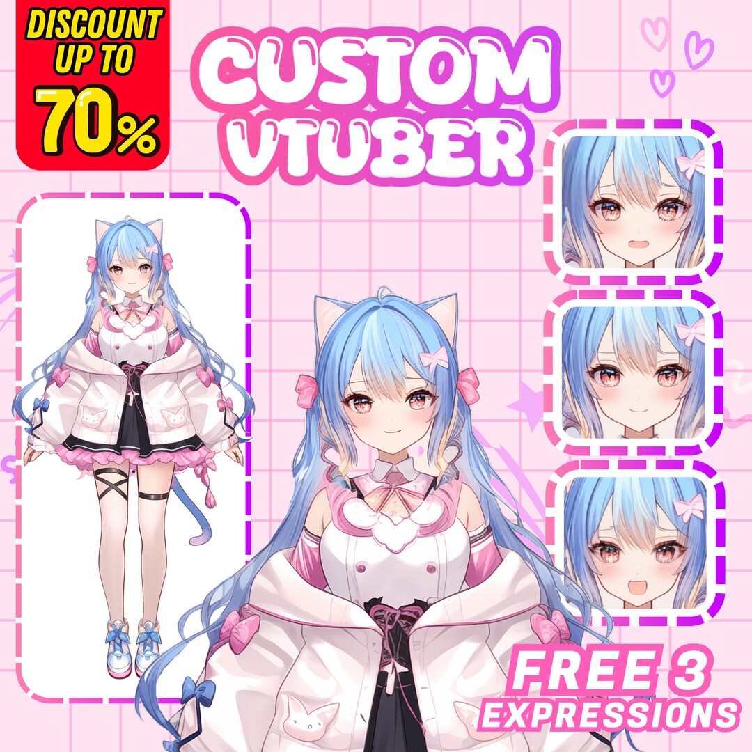 CUSTOM LIVE2D VTUBER MODEL Vtuber Design, Vtuber Model, Vtuber Asset ...