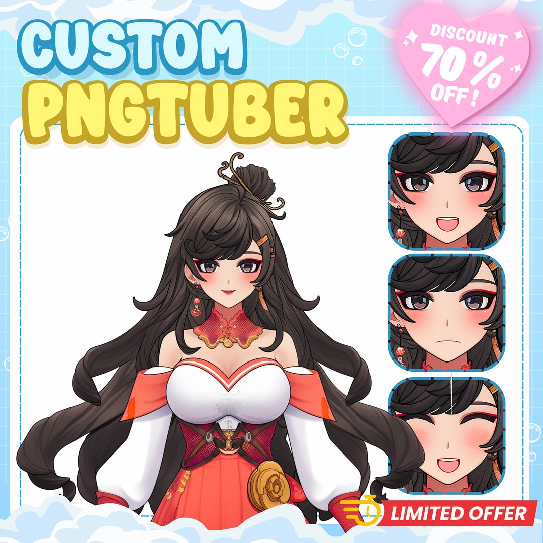 Custom Pngtuber, Pngtuber Character, Pngtuber Design, Pngtuber, Live2d Commission, Pngtuber ...