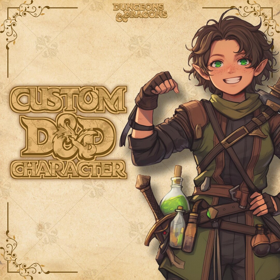 Custom DND Character, DND, Dnd Character Commission, Dnd Character ...