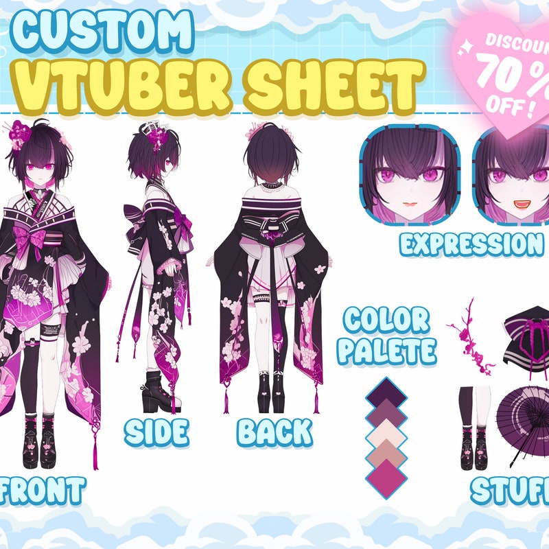 Reference Sheet Vtuber - Etsy
