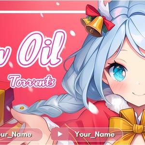 Custom Twitch Banner | Custom Chibi Cute Banner | Twitch Banner ...