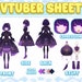 Custom Character Reference Sheet for Your Avatar | Vtuber Reference ...