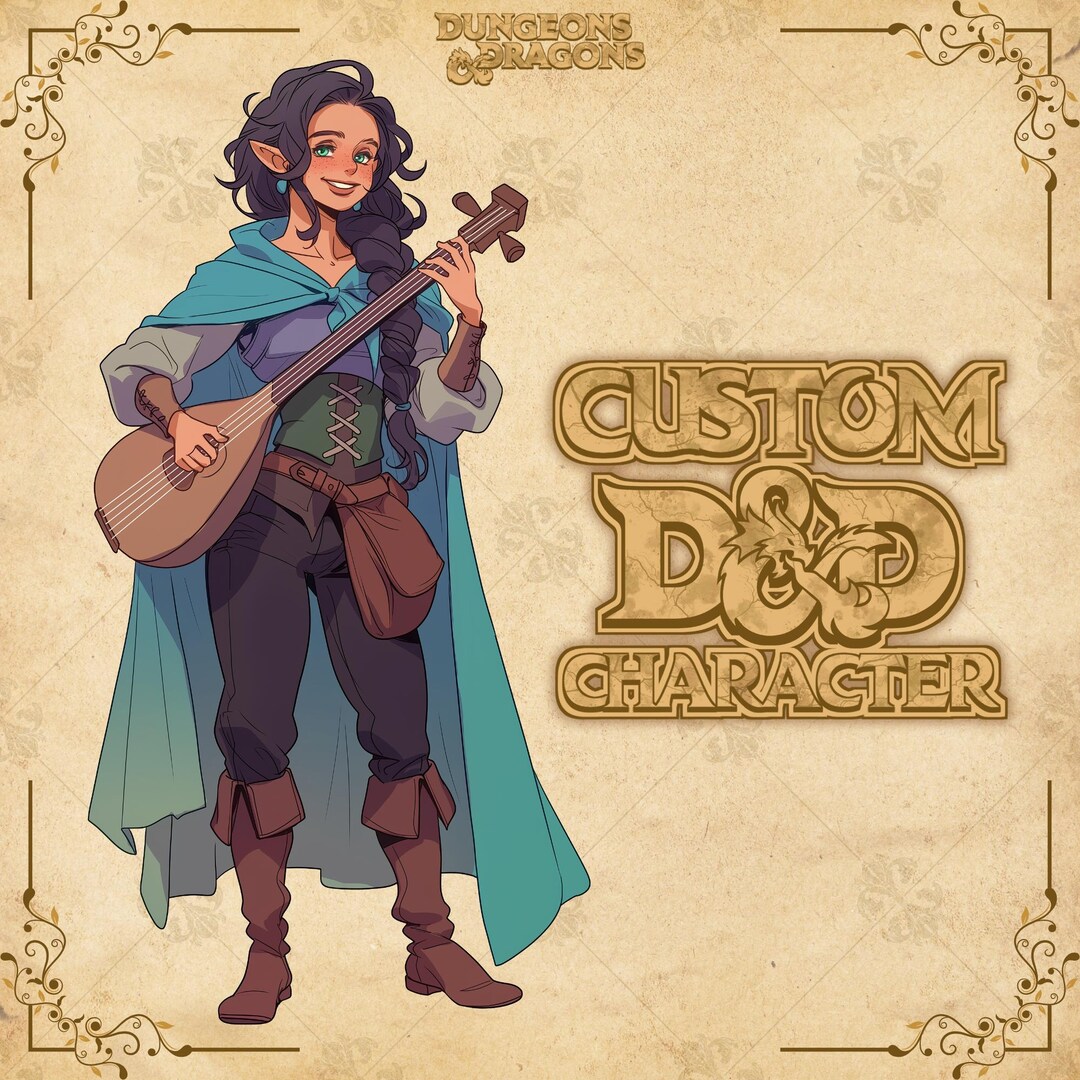 Custom DND Character, DND, Dnd Character Commission,dungeons and ...