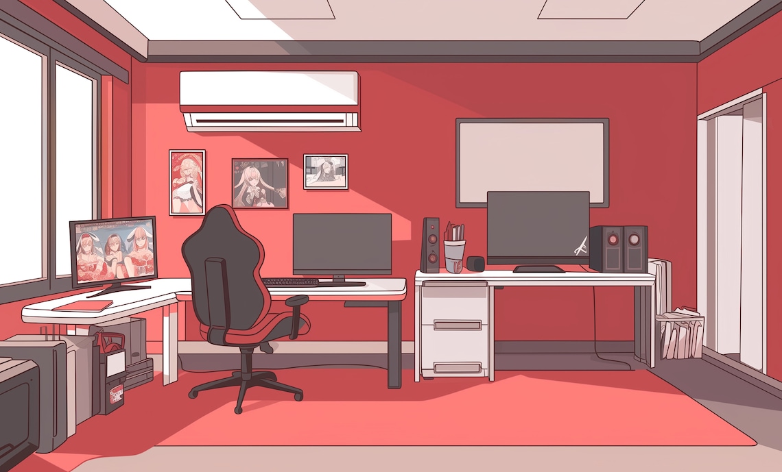 Custom Vtuber Background Vtuber Room Stream Package, Vtuber Assets, Aesthetic Room Background ...