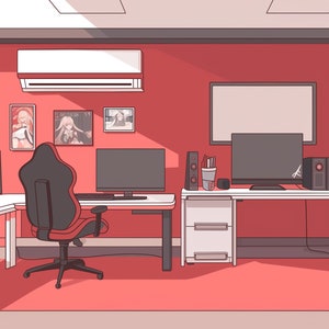 Custom Vtuber Background Vtuber Room Stream Package, Vtuber Assets ...