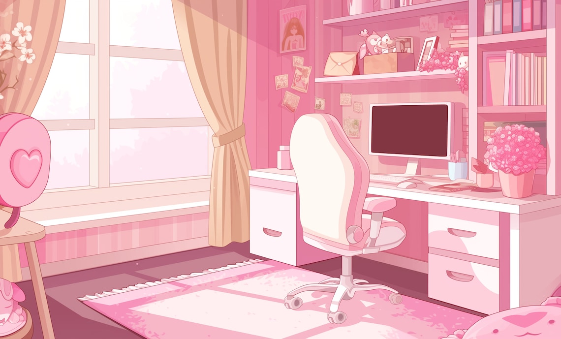 Custom Vtuber Background Vtuber Room Stream Package, Vtuber Assets ...