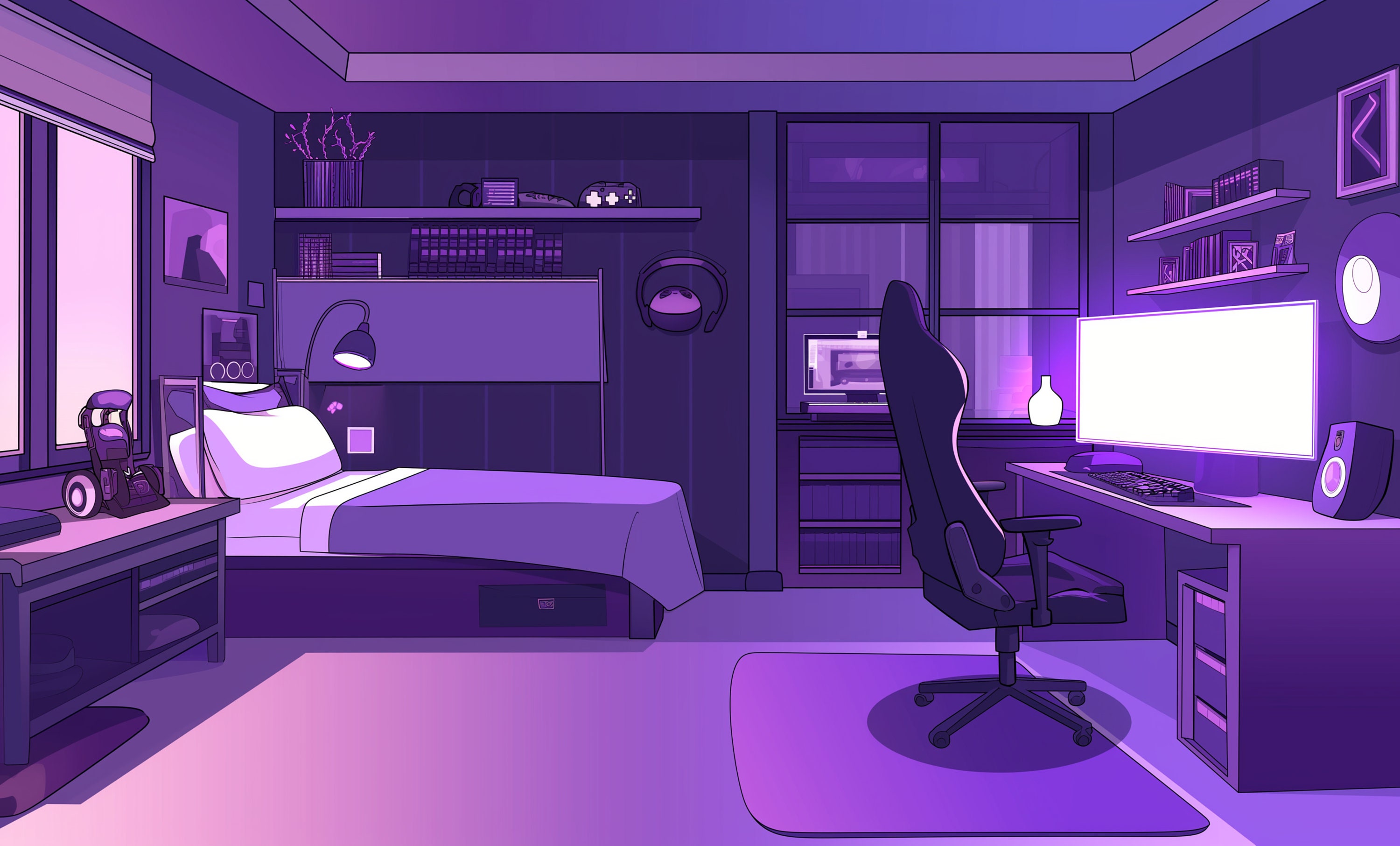 Custom Vtuber Background Vtuber Room Stream Package, Vtuber Assets ...