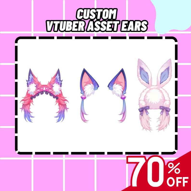 Custom Vtuber Assets,ear Vtuber Assets,microphone and Chair Vtuber ...