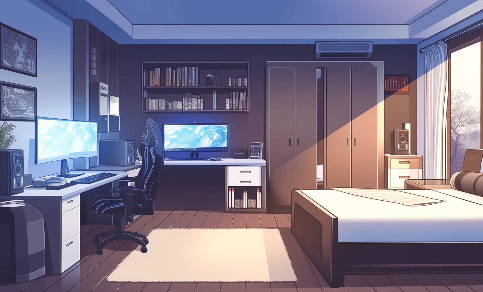 Custom Vtuber Background Vtuber Room Stream Package, Vtuber Assets, Aesthetic Room Background ...