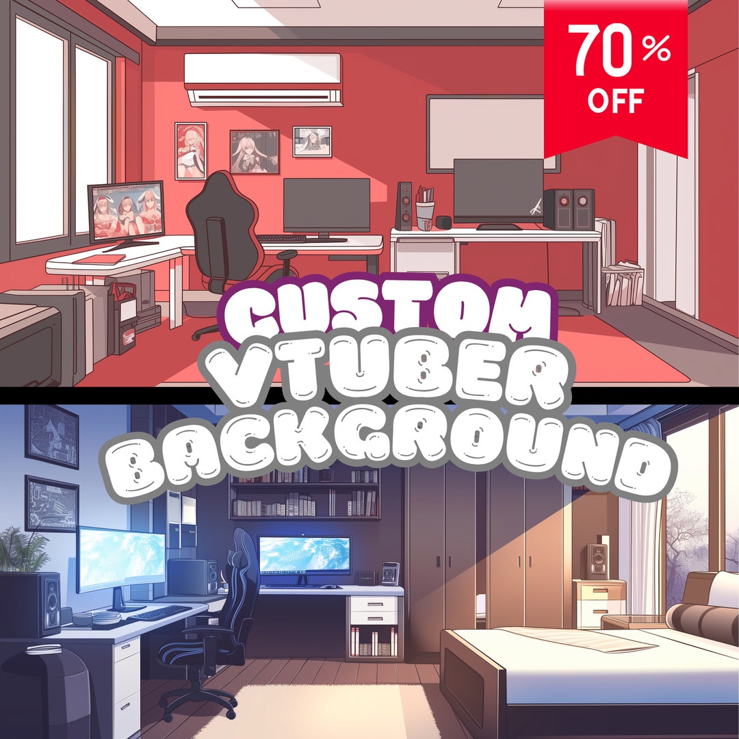 Custom Vtuber Background Vtuber Room Stream Package, Vtuber Assets ...