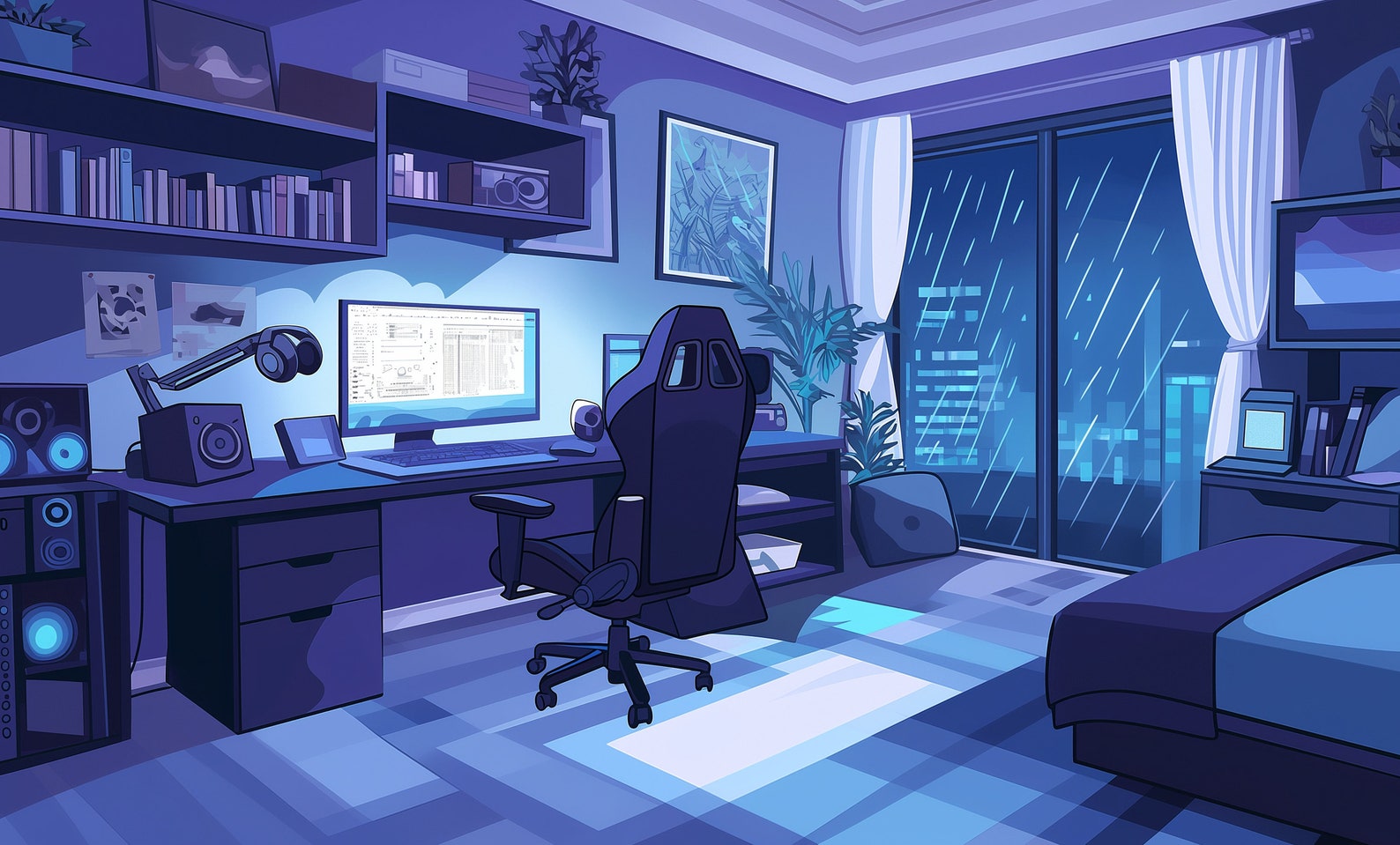 Custom Vtuber Background Vtuber Room Stream Package, Vtuber Assets ...