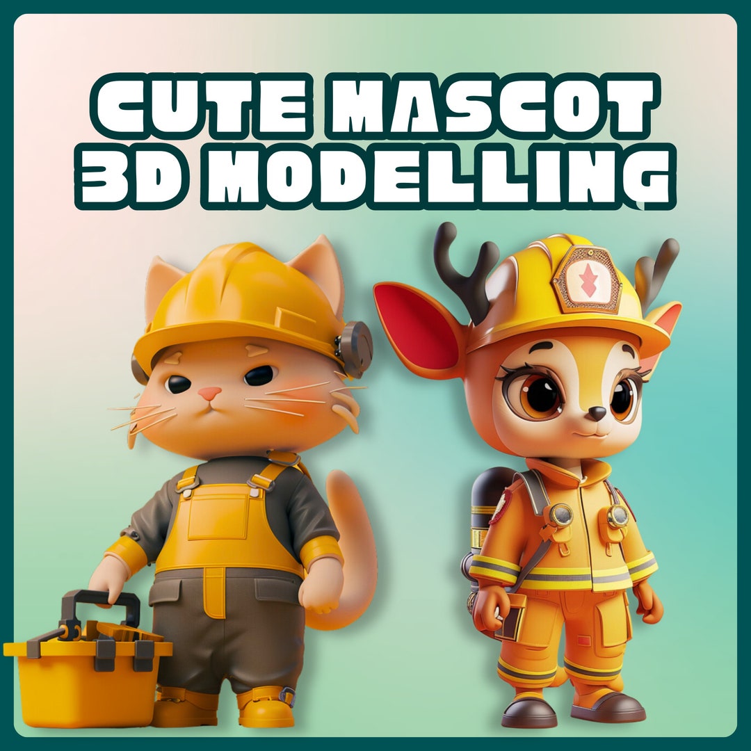 Custom Mascot 3D Model 3D Cute 3D Animal 3D Cartoon 3D Character ...