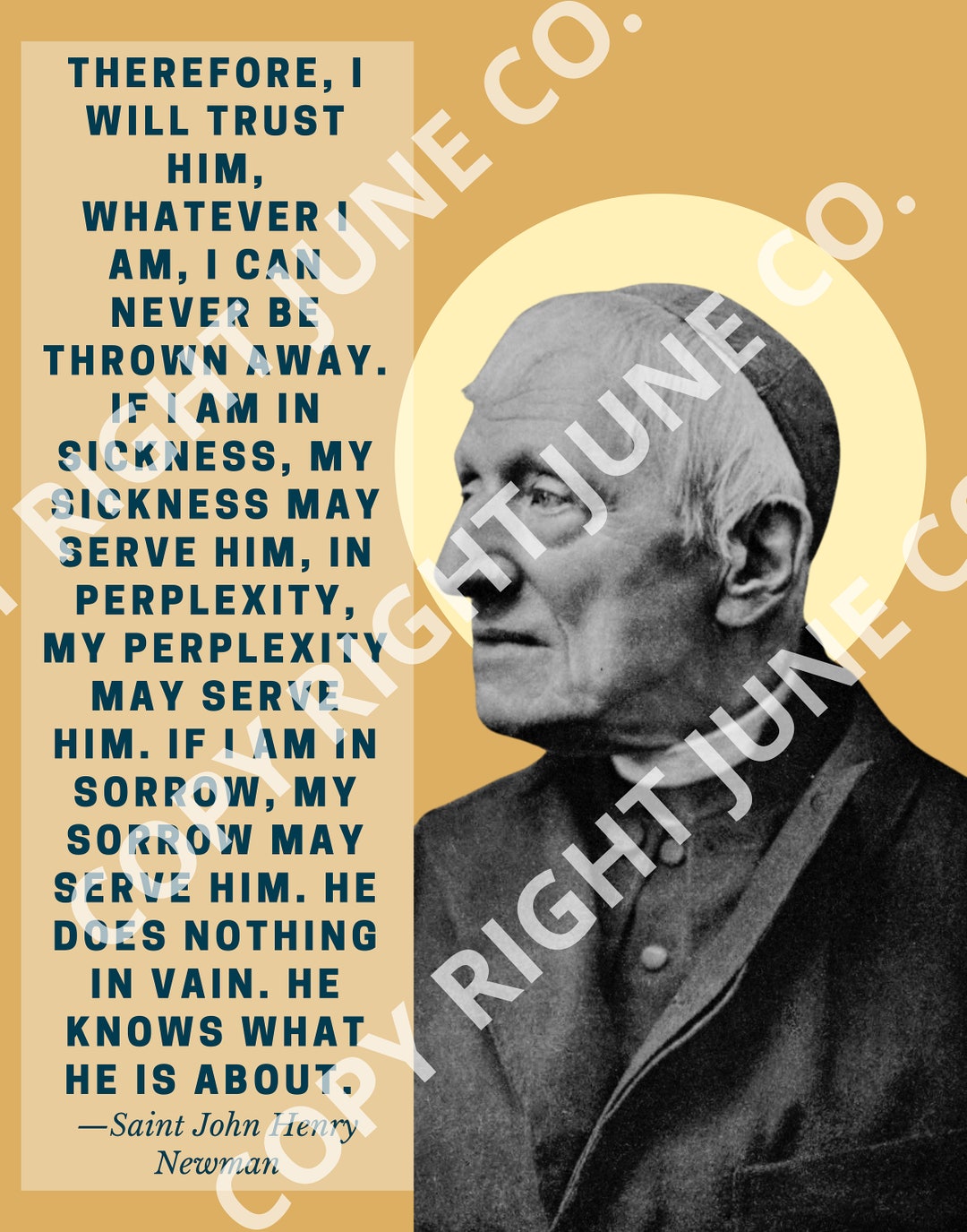 Saint John Henry Newman Poster - Etsy