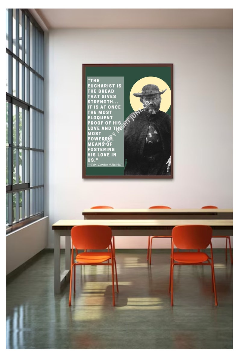 Saint Damien of Molokai Poster - Etsy