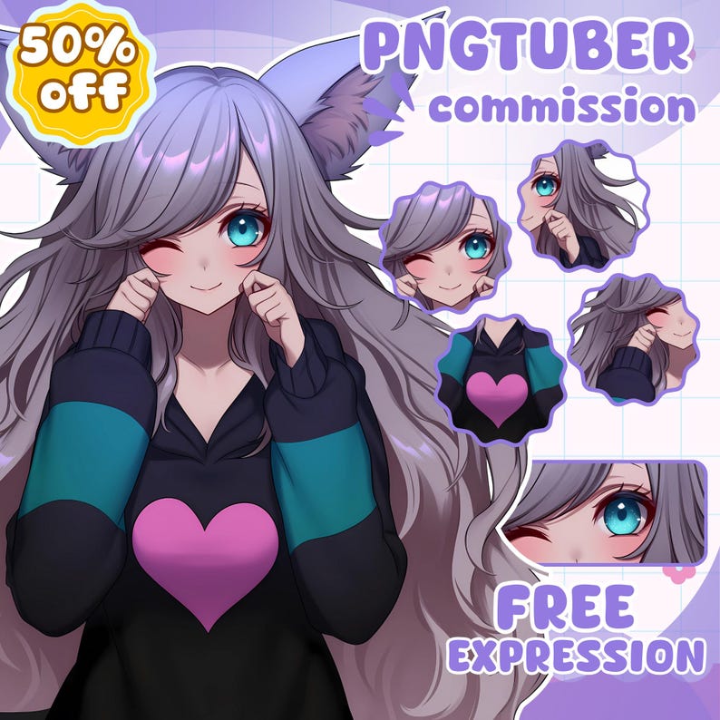 Custom Pngtuber Character: Hand-drawn Personalized Avatar for Streamers ...