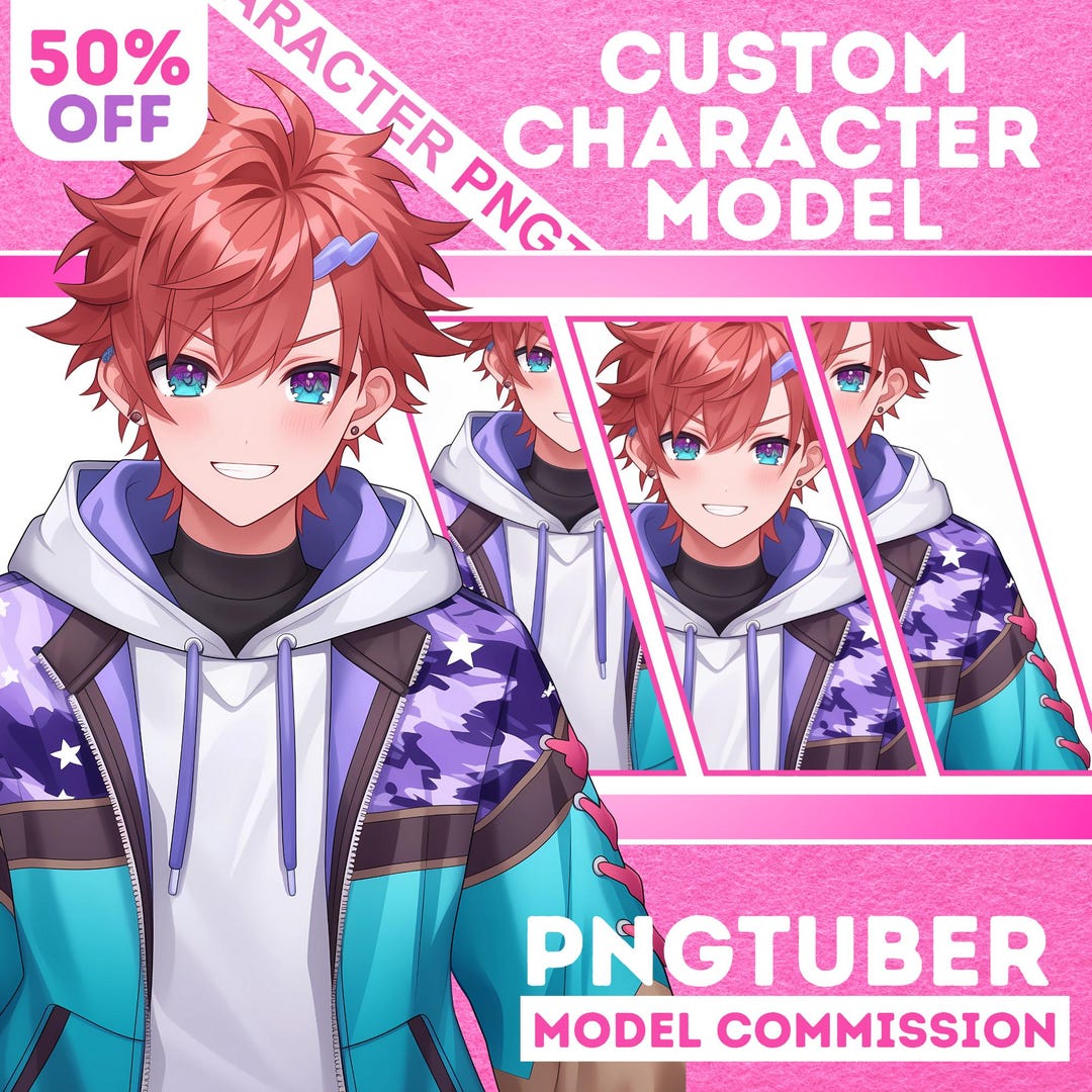 CUSTOM PNGTUBER | Pngtuber, Pngtuber Character, Pngtuber Commissions ...