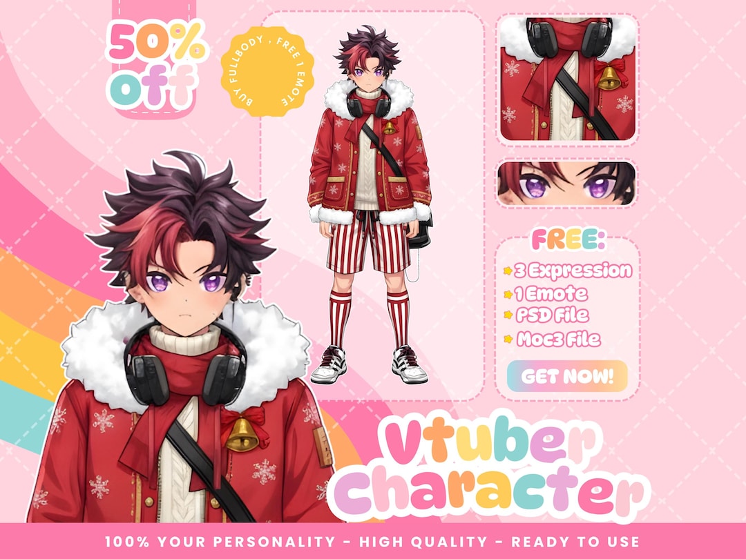 Custom Anime Vtuber | Digital Avatar Illustration | Personalized ...