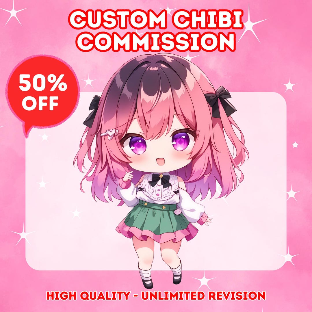 CUSTOM CHIBI CHARACTER, Couple Chibi, Cute Chibi, Chibi Fanart, Chibi ...