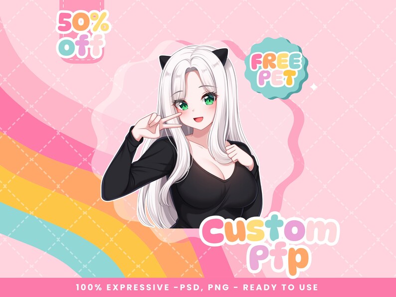 Custom Anime PFP – PFP Auftragsarbeit für Twitch & Discord ...