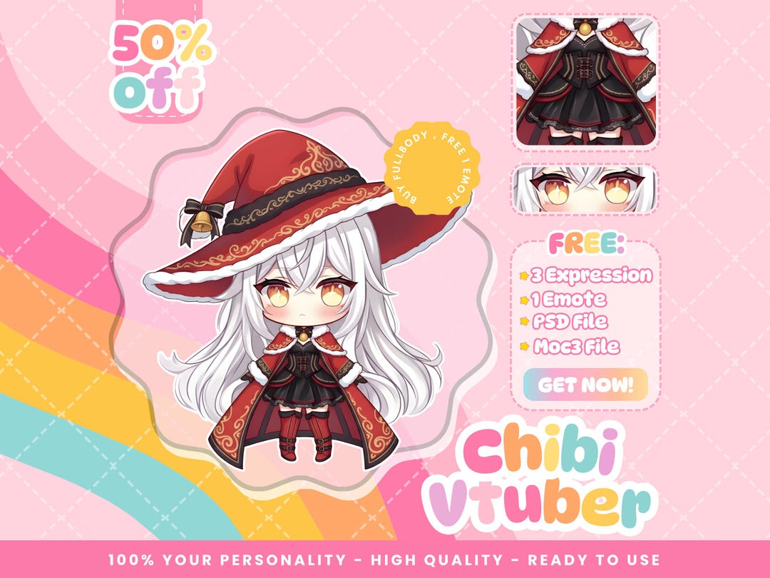 Kawaii Chibi Vtuber | Custom Anime Avatar | Digital Character ...