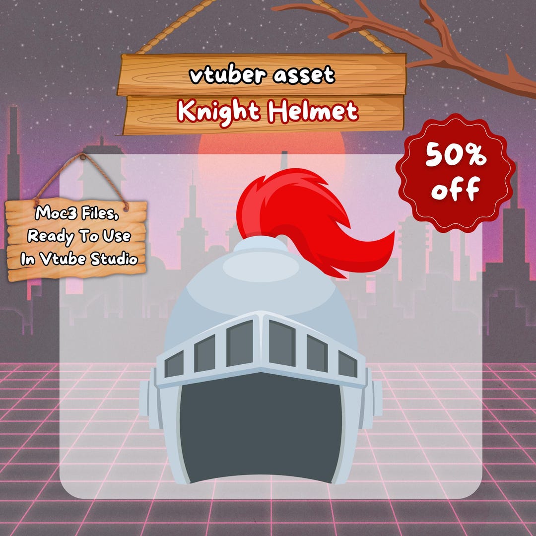 Vtuber Asset | Rigged Knight Helmet Protection or Knight Helmet ...