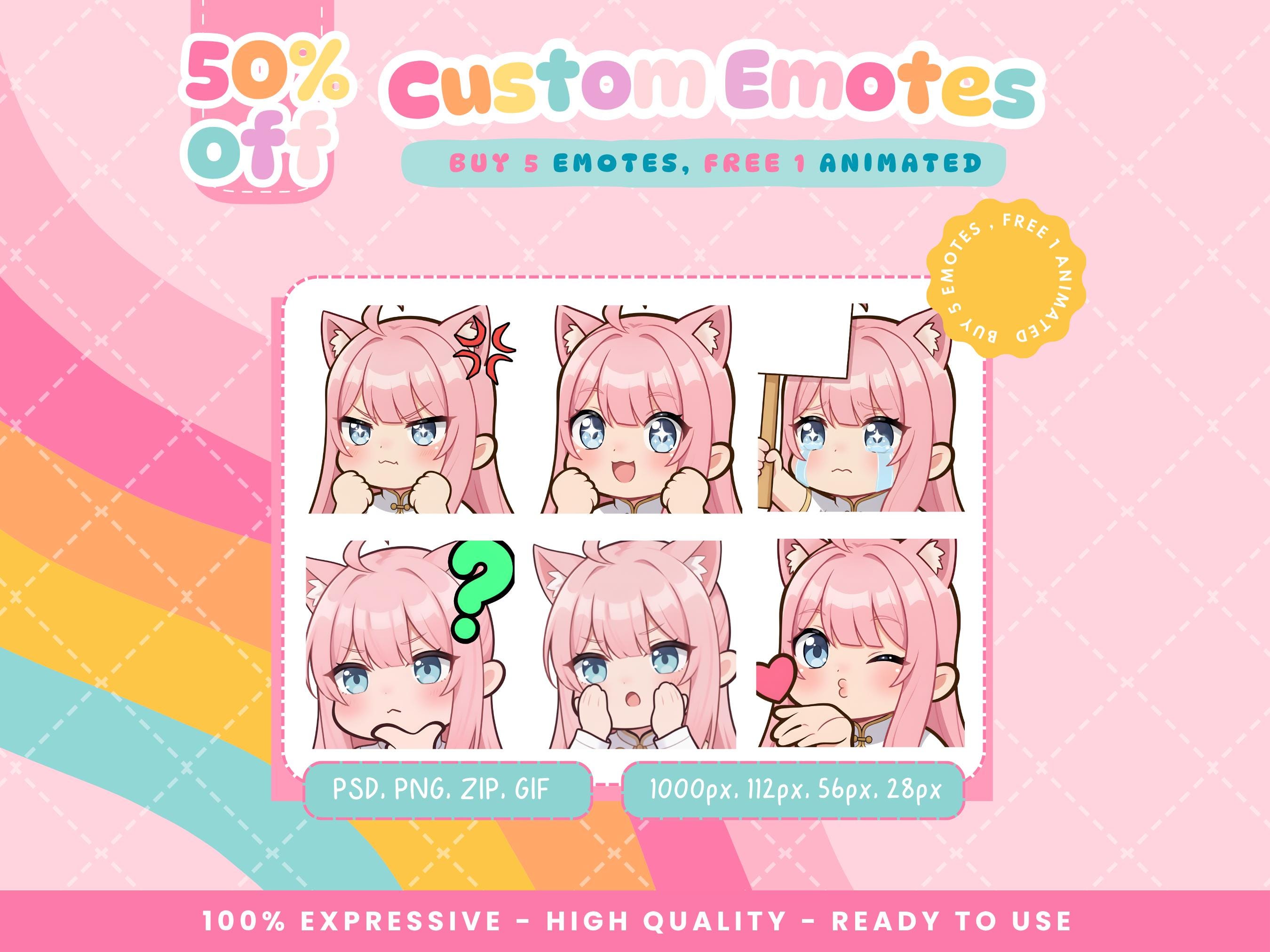 Custom Emotes Art | Twitch Emote Design | Discord Emoji Commission ...