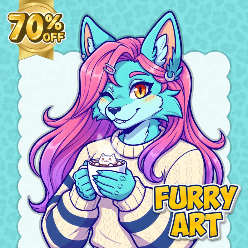 Custom Fursona Profile Picture | Furry Anthro Illustration | Mini PFP ...