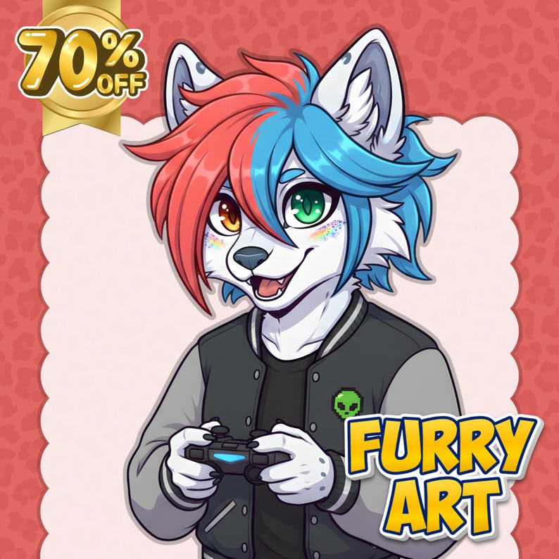 Custom Fursona Profile Picture | Furry Anthro Illustration | Mini PFP ...