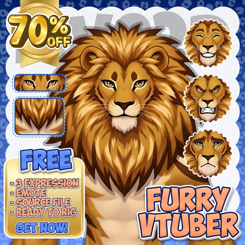 Custom Vtuber Furry Model Anime Avatar for Streamer Vtuber Commission ...